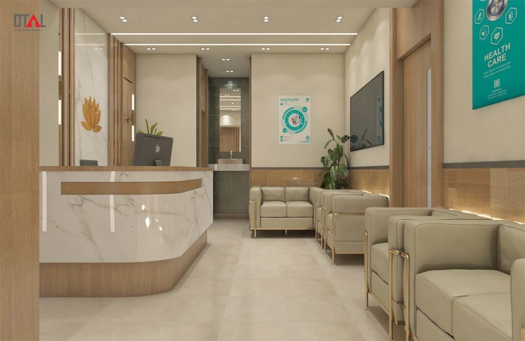 Hospital Reception Area Interior Design In Bangladesh - Dream Touch ...